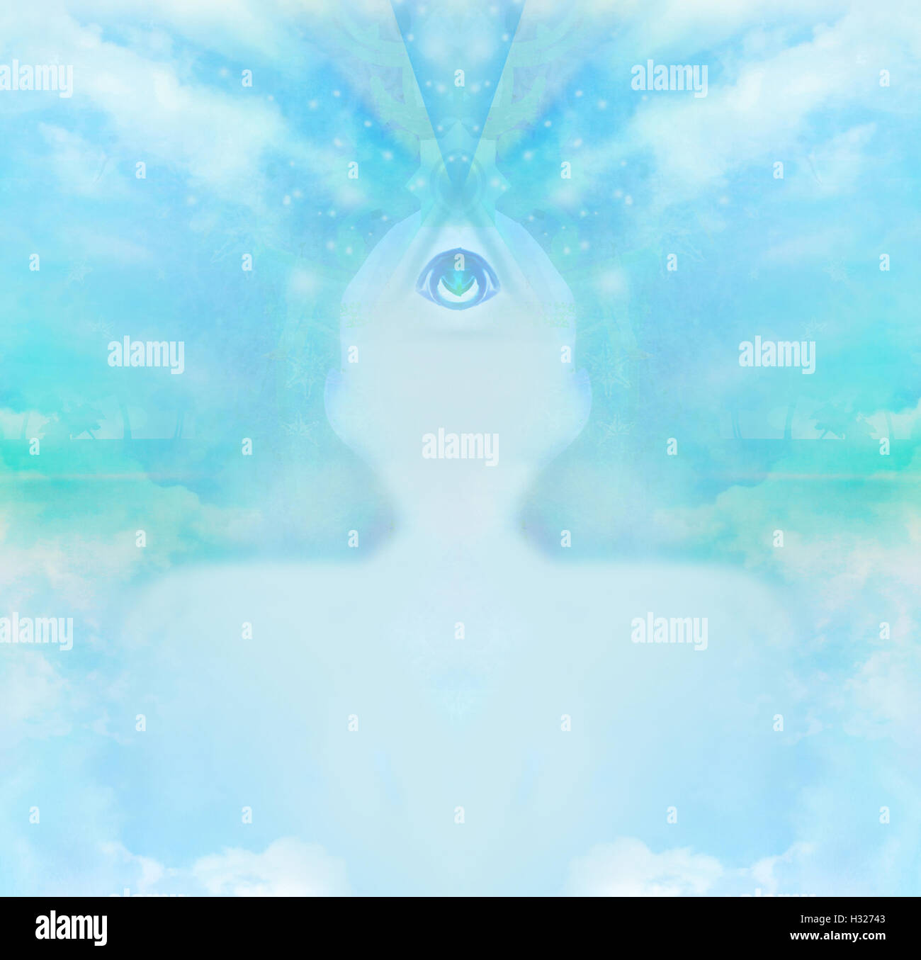 man with third eye, psychic supernatural senses Stock Photo - Alamy