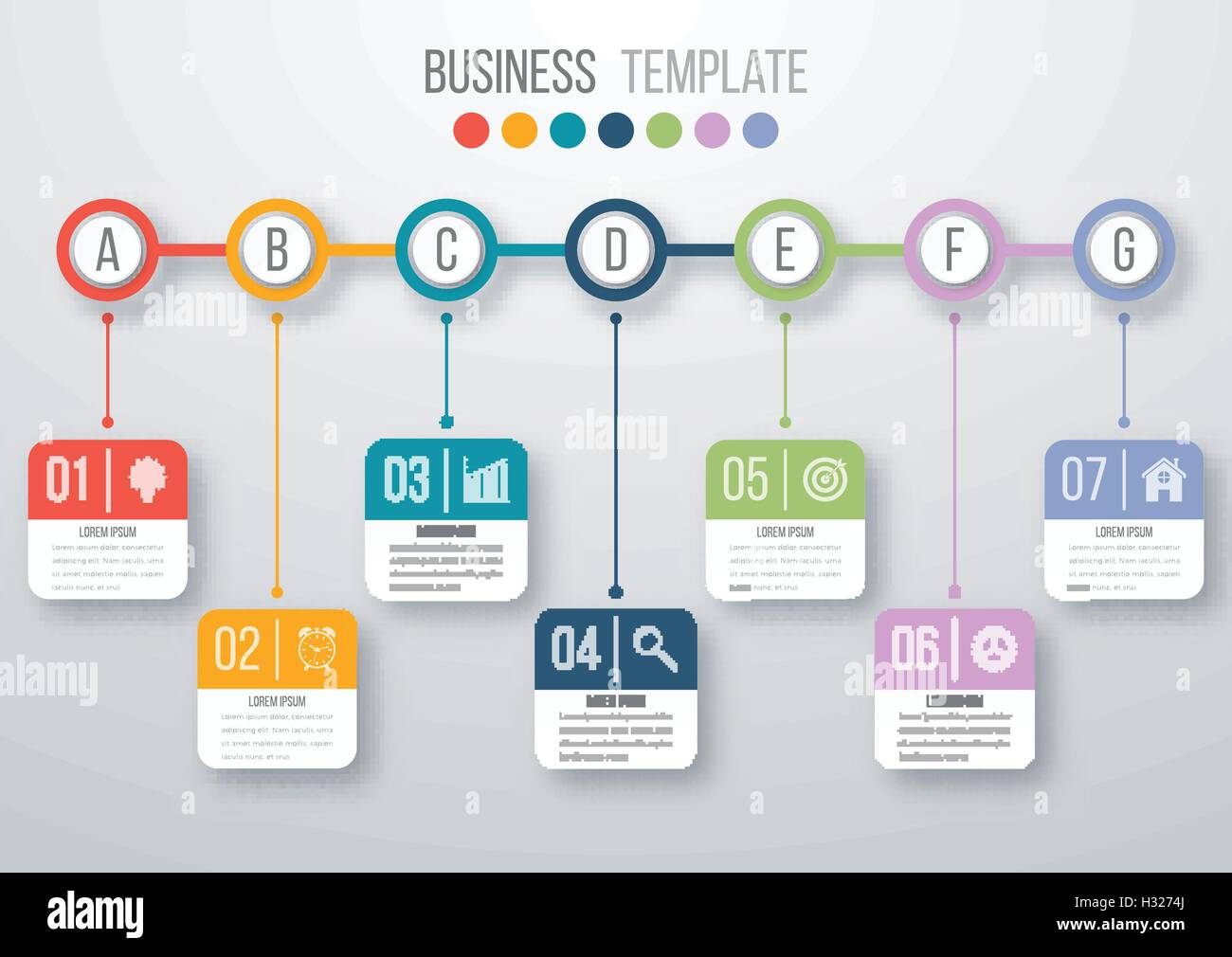 Vector illustration infographic timeline Stock Vector Image & Art - Alamy