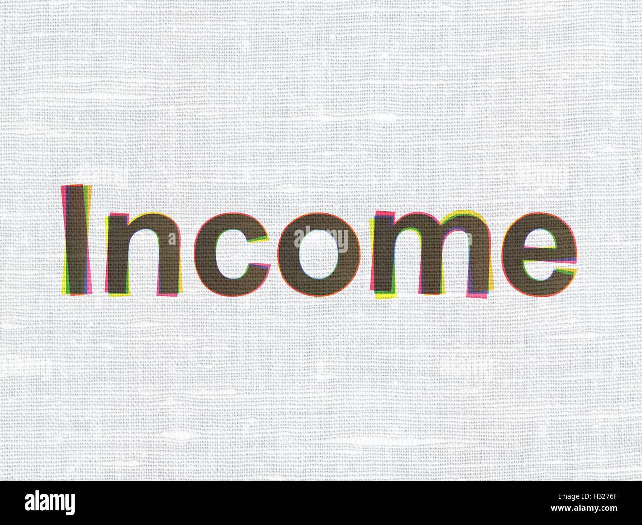 Finance concept: Income on fabric texture background Stock Photo - Alamy