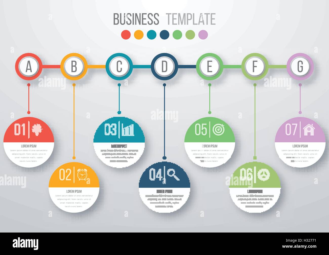 Vector business infographics timeline Stock Vector Images - Alamy