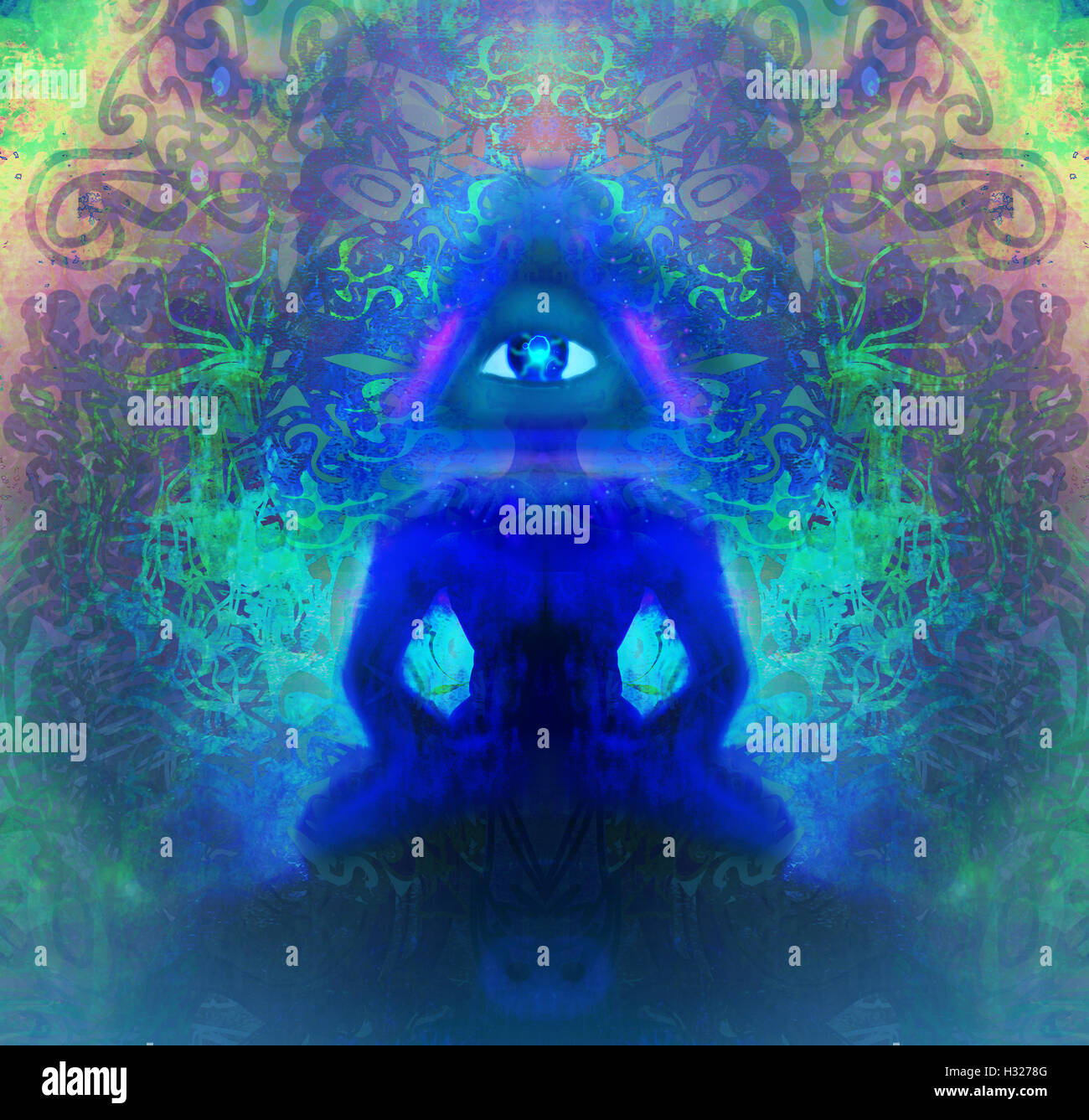 man with third eye, psychic supernatural senses Stock Photo - Alamy