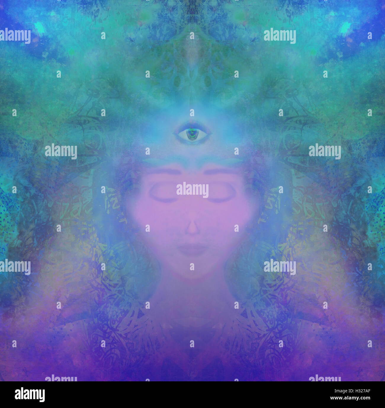 Man third eye psychic supernatural senses hi-res stock photography and ...