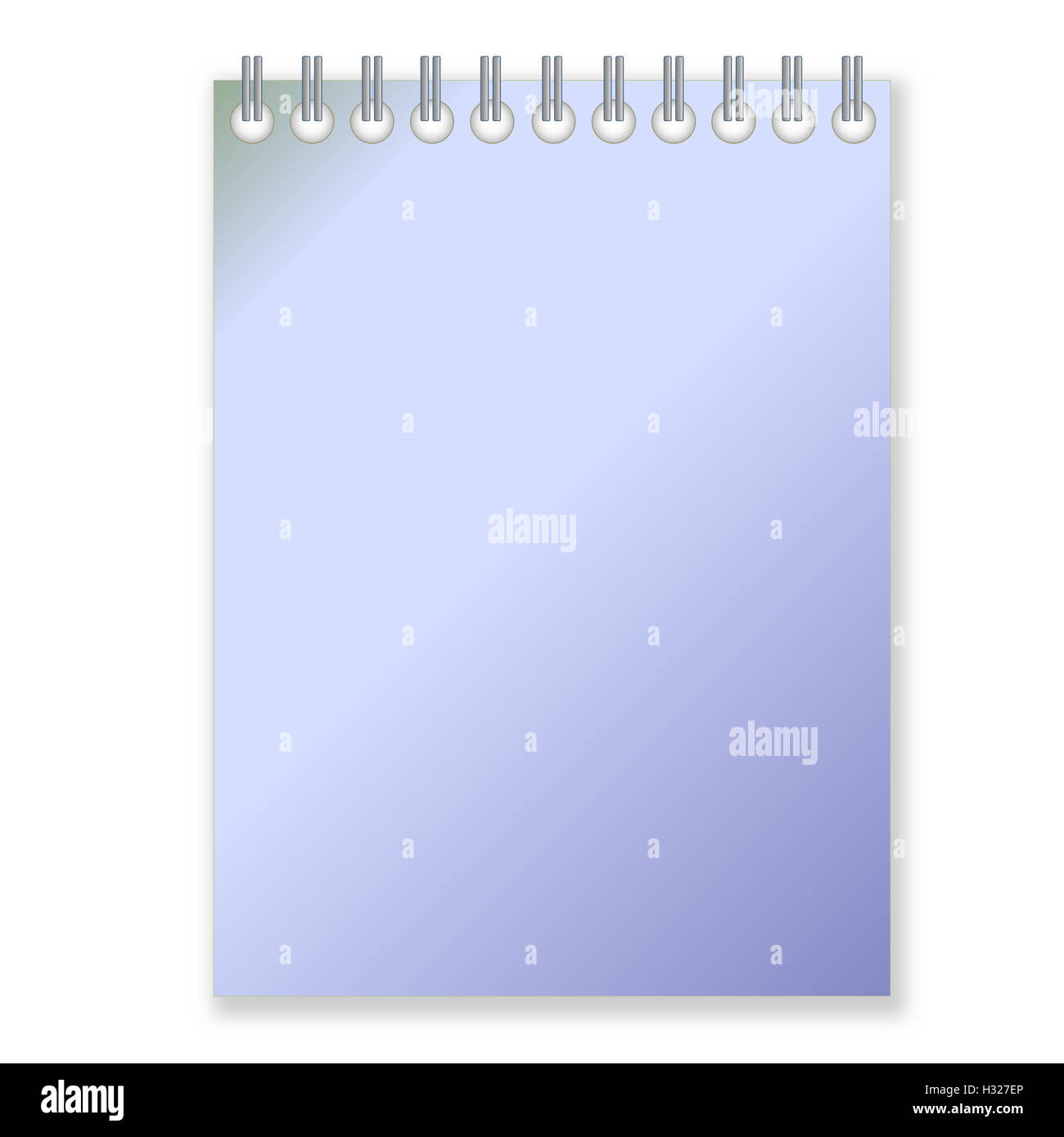 White spiral bound note book Cut Out Stock Images & Pictures - Alamy