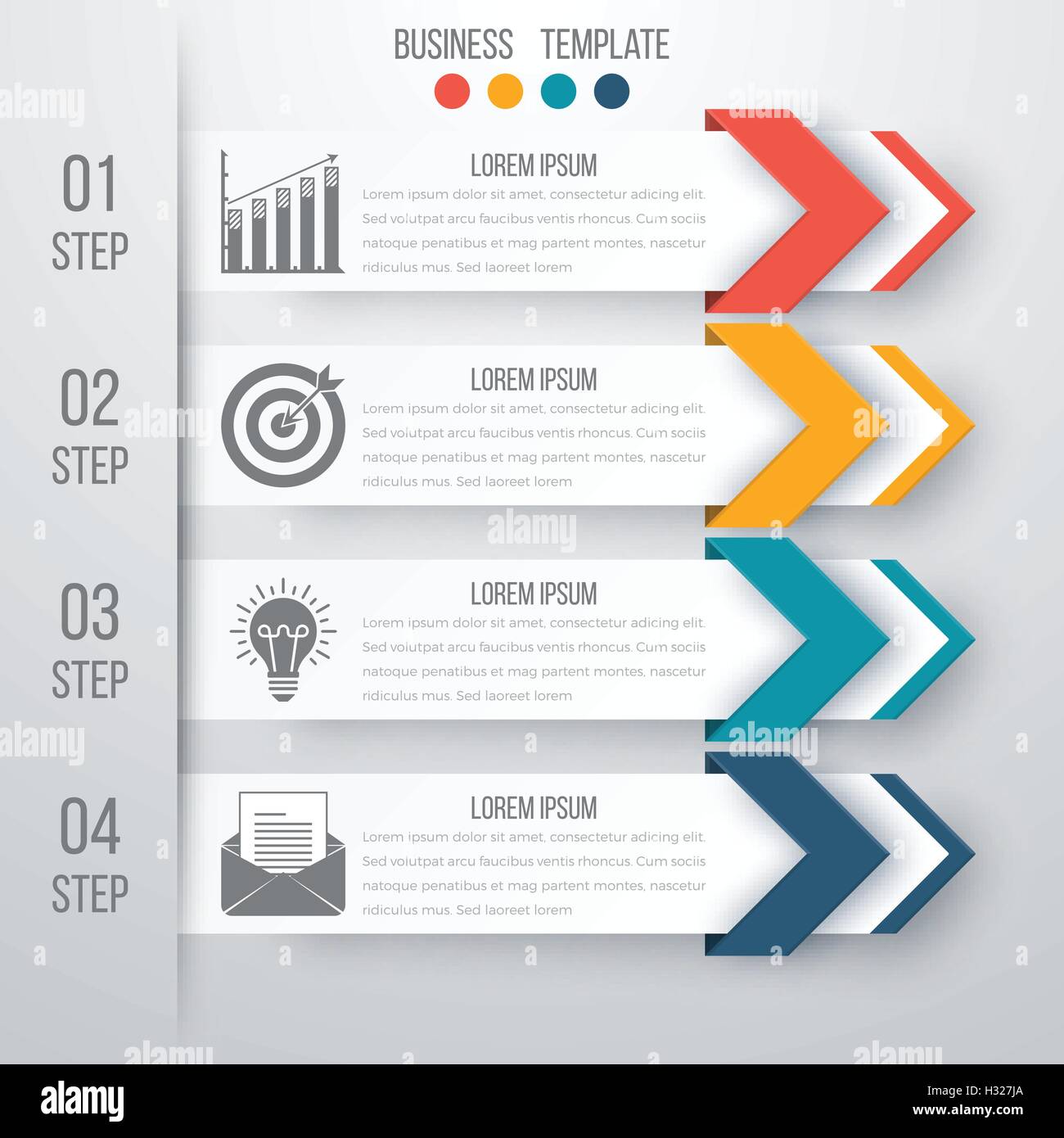 Vector illustration infographics four options Stock Vector Image & Art ...
