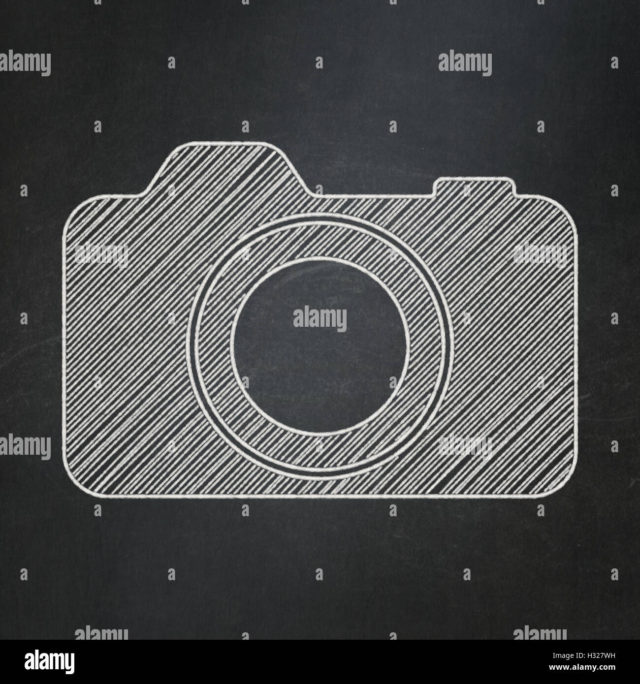 Tourism concept: Photo Camera on chalkboard background Stock Photo - Alamy