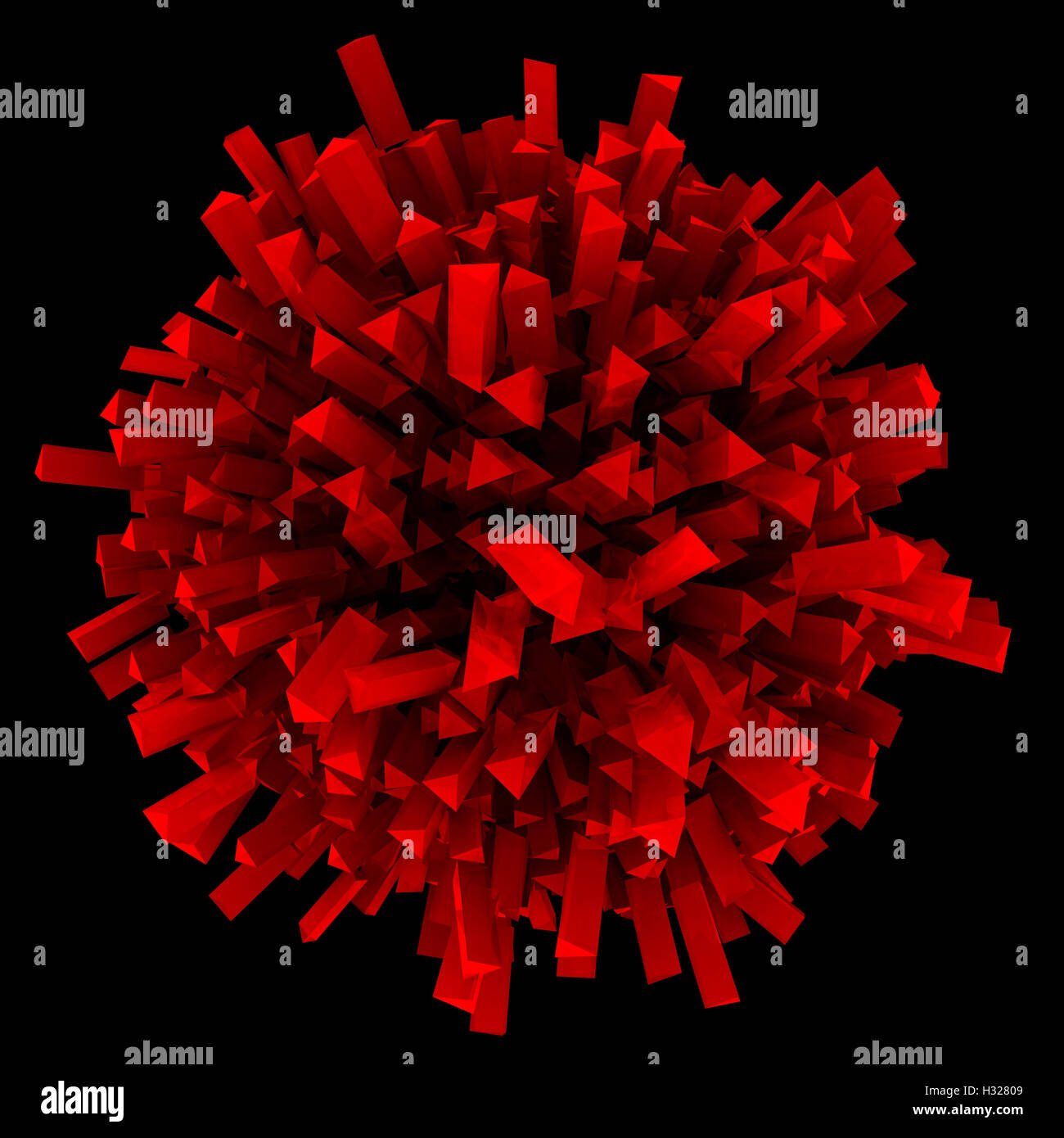 Abstract glowing sphere in red hi-res stock photography and images - Alamy