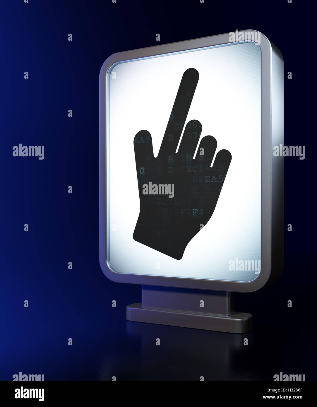 Web design concept: Mouse Cursor on billboard background Stock Photo - Alamy