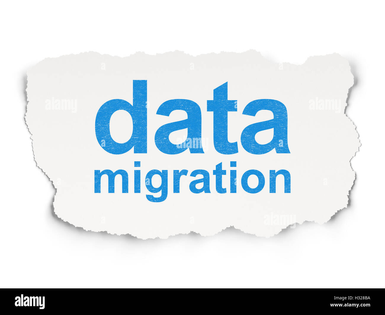 Information concept: Data Migration on Paper background Stock Photo - Alamy