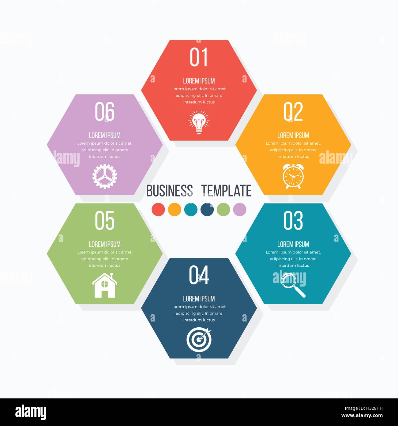 Vector illustration infographics six options Stock Vector Image & Art ...