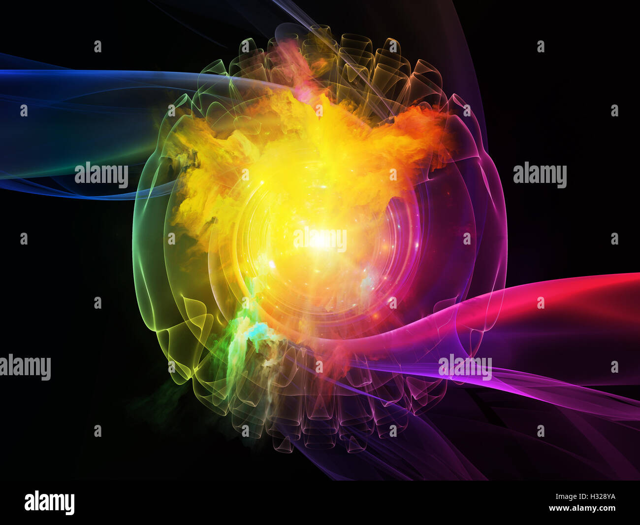 Lights of Vortex Stock Photo - Alamy