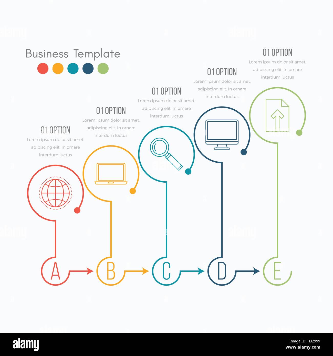 Thin line infographic element Stock Vector Image & Art - Alamy