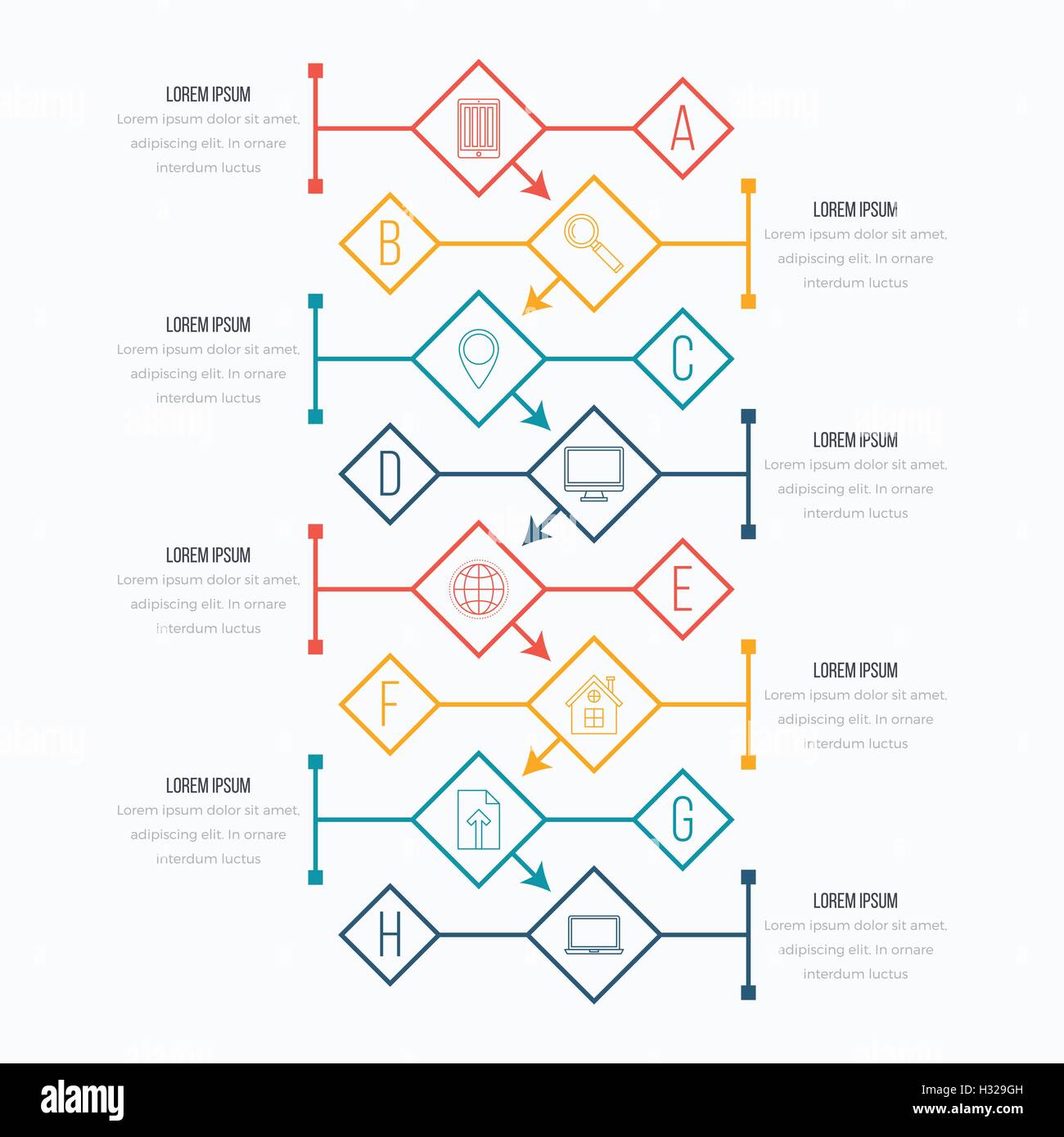 Four phase infographic Cut Out Stock Images & Pictures - Alamy