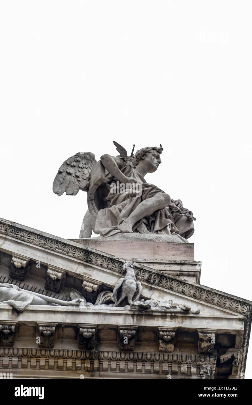 National library facade in Madrid, Spain Stock Photo - Alamy