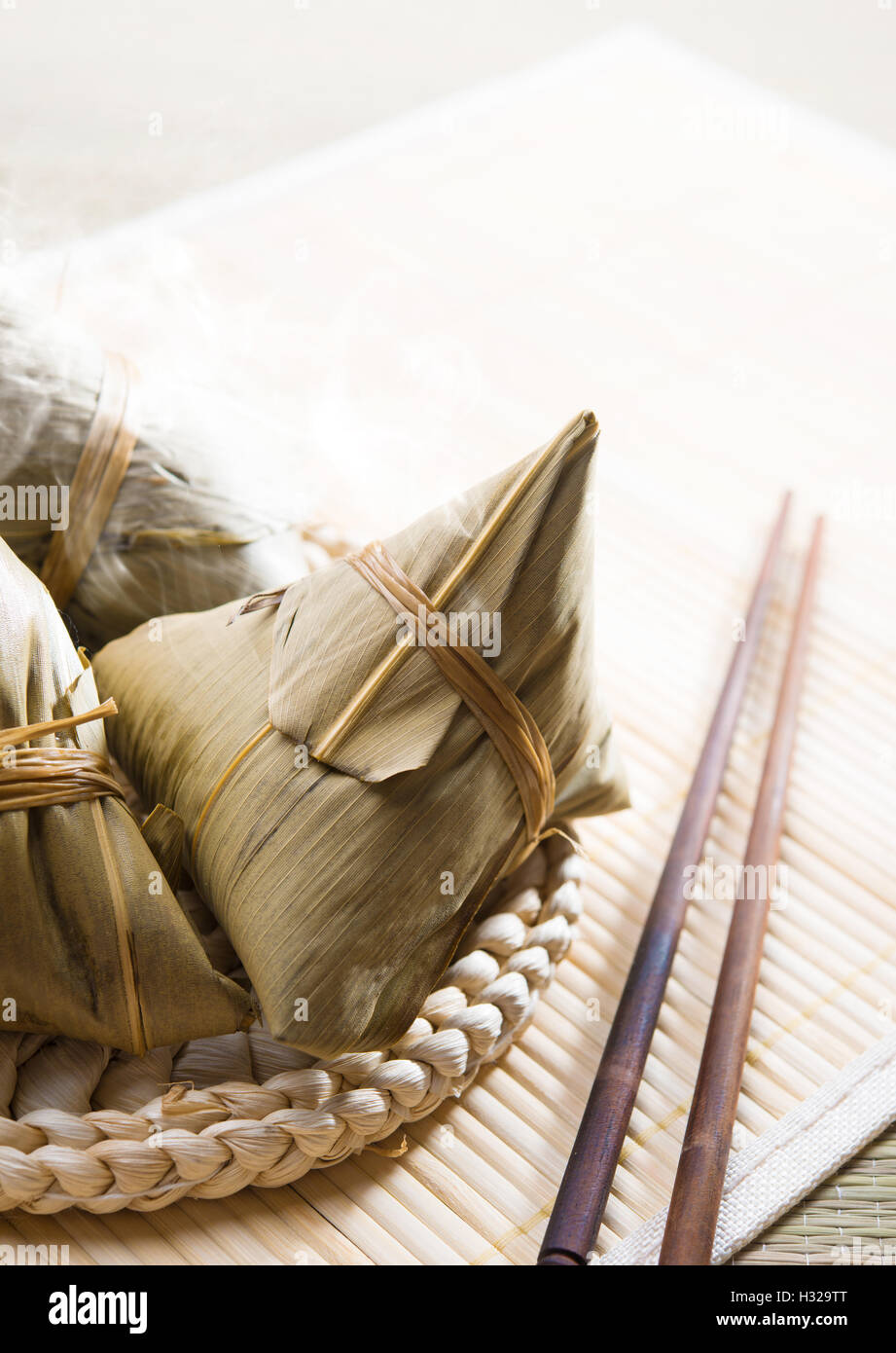 Chinese Sticky Glutinous Rice Dumplings Stock Photo - Alamy