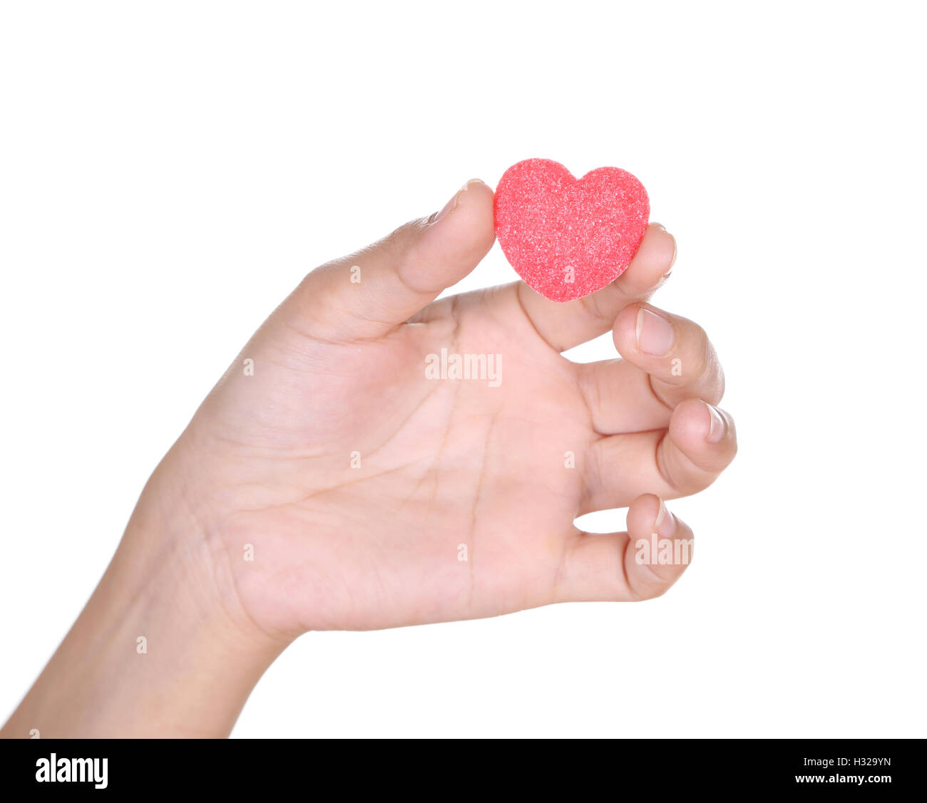 hands holding heart candy Stock Photo - Alamy