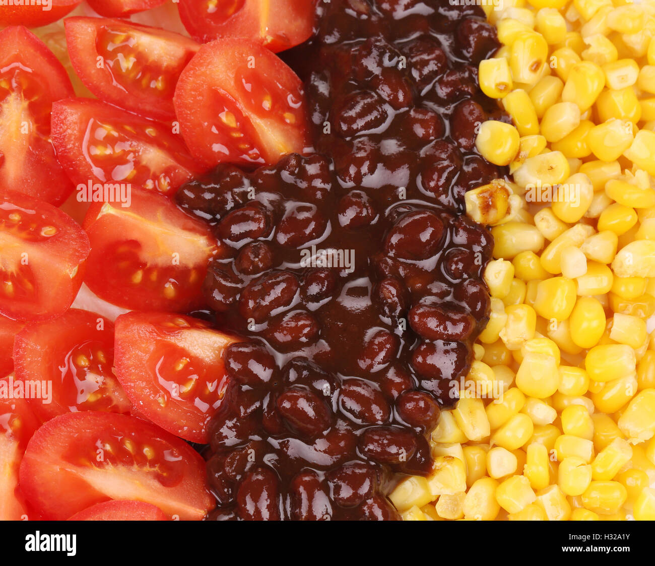 Texture of beans salad. Macro Stock Photo - Alamy