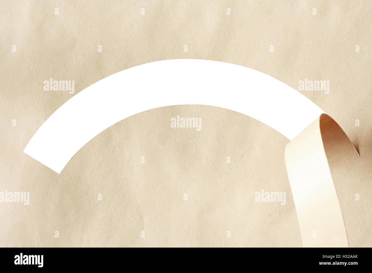 Hole In Paper Stock Photo - Alamy