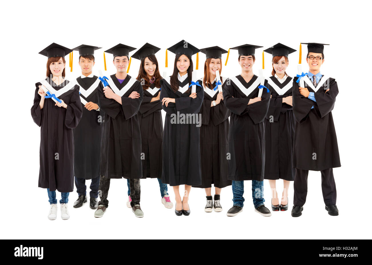 Graduation friends group Cut Out Stock Images & Pictures - Alamy