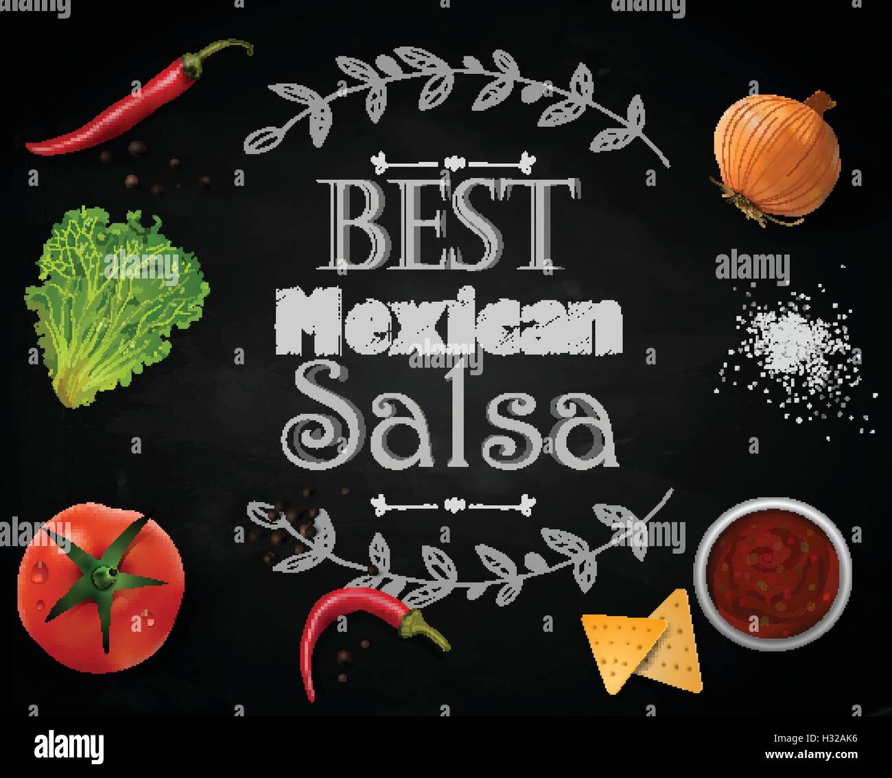 Mexican food ingredients Stock Vector Images - Alamy