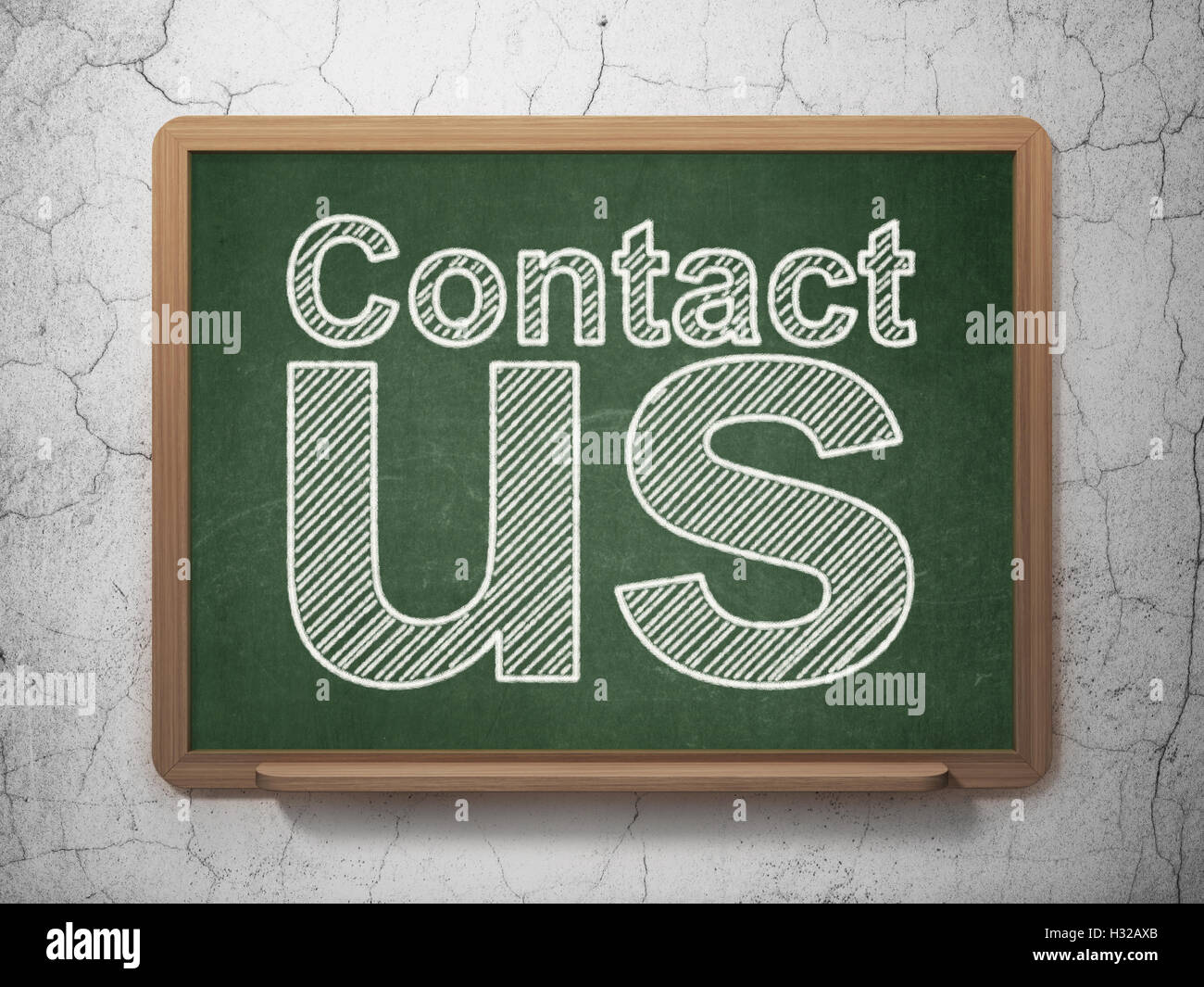 Advertising concept: Contact Us on chalkboard background Stock Photo ...