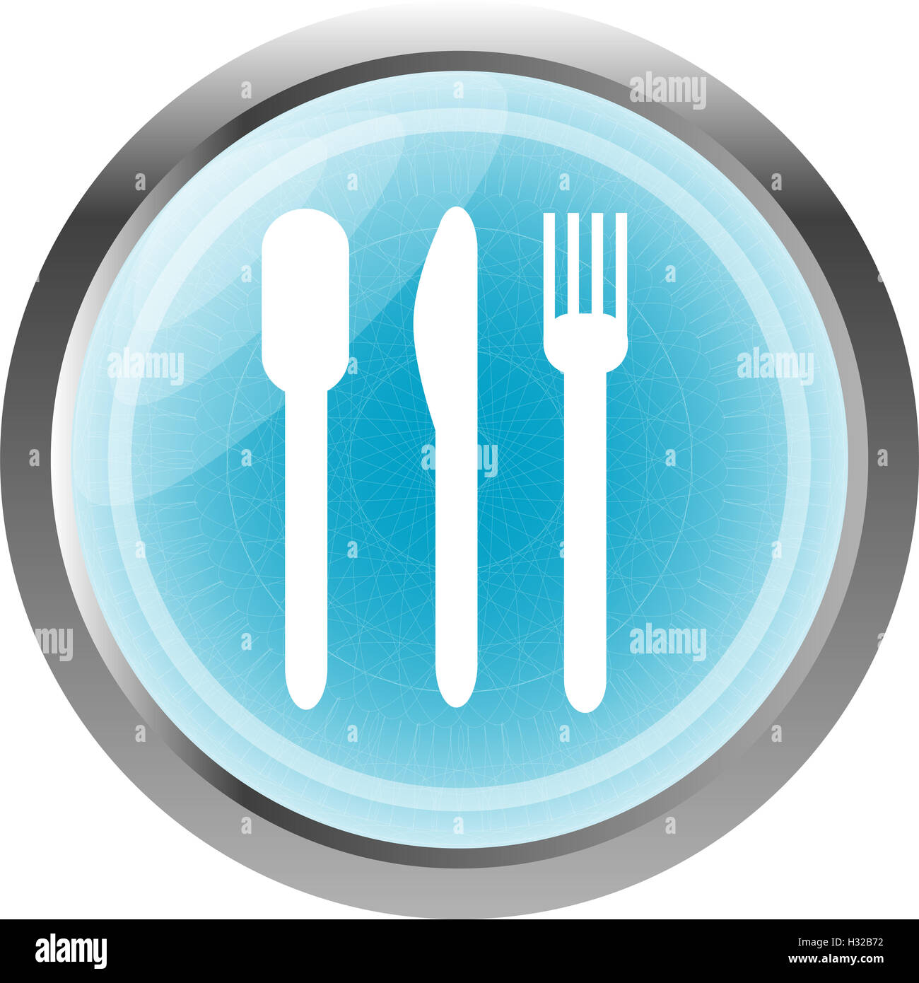 food web glossy icon, button isolated on white Stock Photo - Alamy