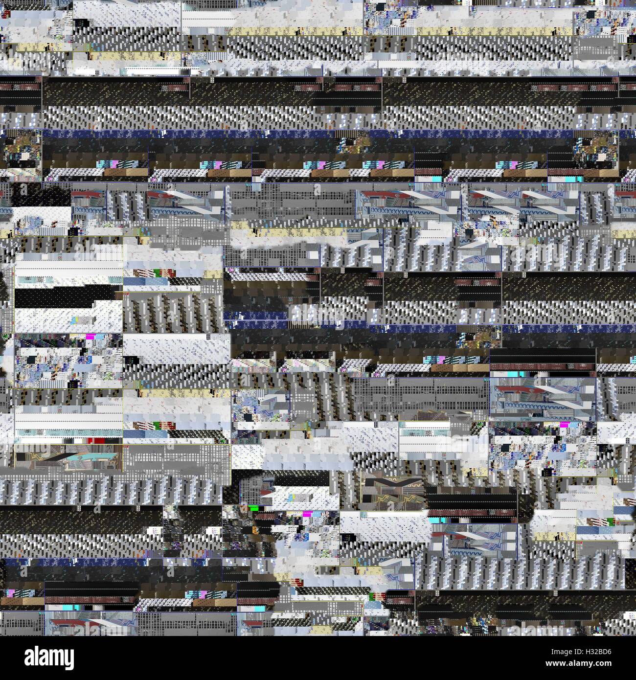 Computer glitch illustration. Digital generated this images. Seamless ...