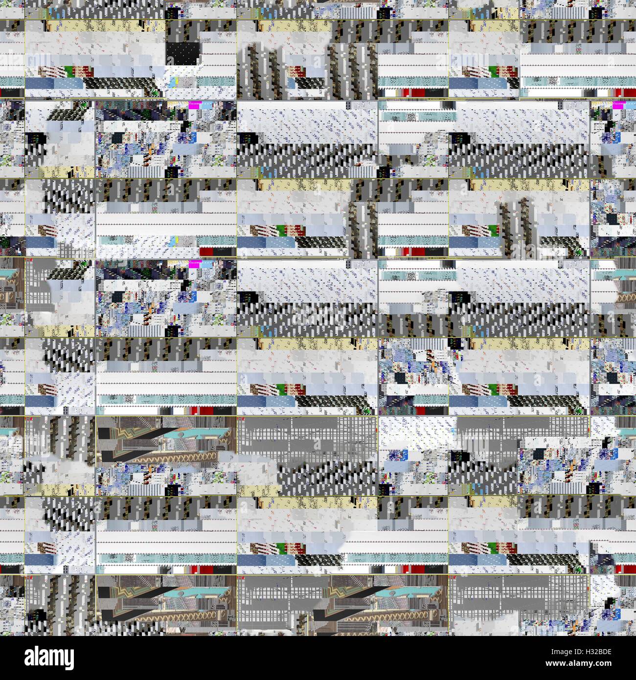 Computer glitch illustration. Digital generated this images. Seamless ...