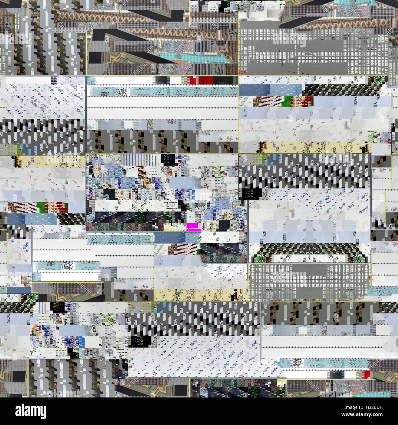 Computer glitch illustration. Digital generated this images. Seamless ...