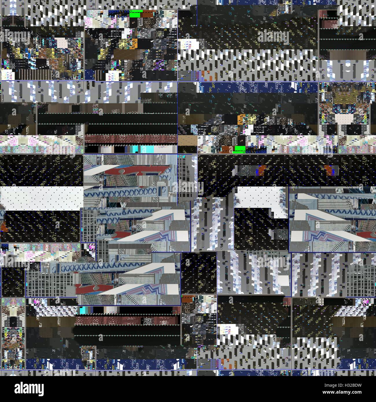 Computer glitch illustration. Digital generated this images. Seamless ...