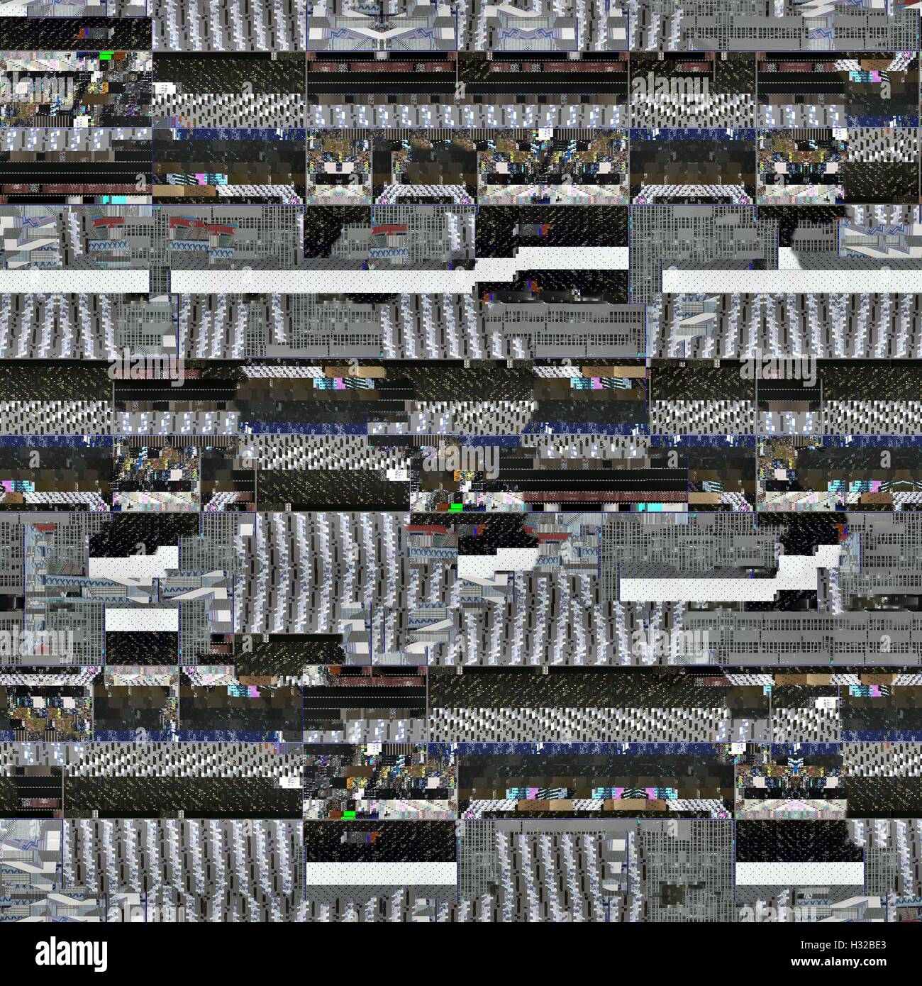 Computer glitch illustration. Digital generated this images. Seamless ...