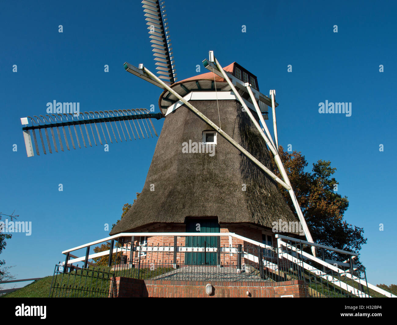 windmill in eastern frisia Stock Photo - Alamy