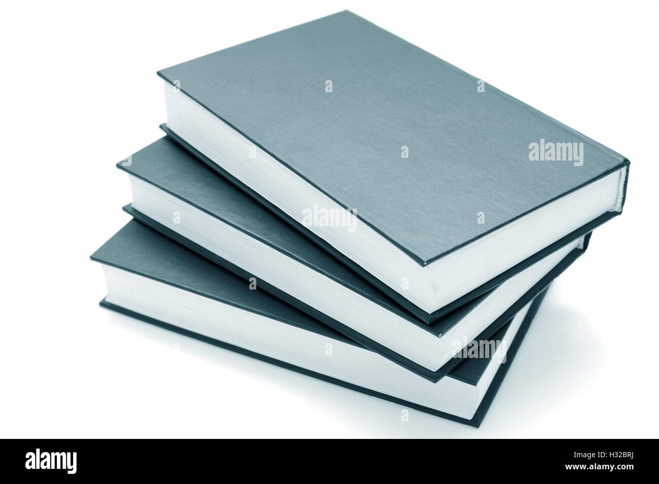Stack of books isolated on white background Stock Photo - Alamy