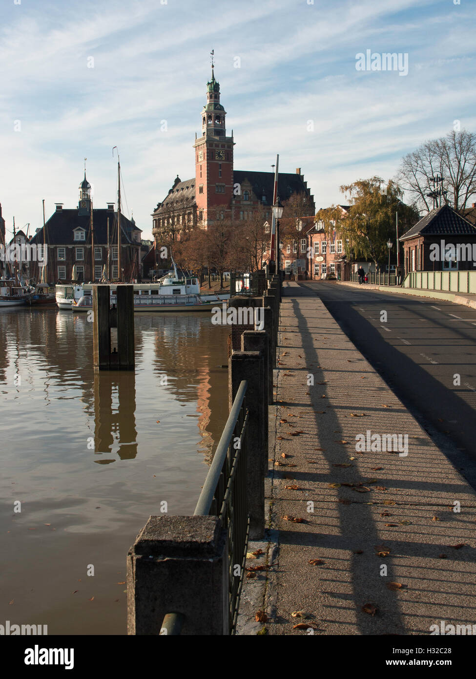 the city of leer in frisia Stock Photo - Alamy
