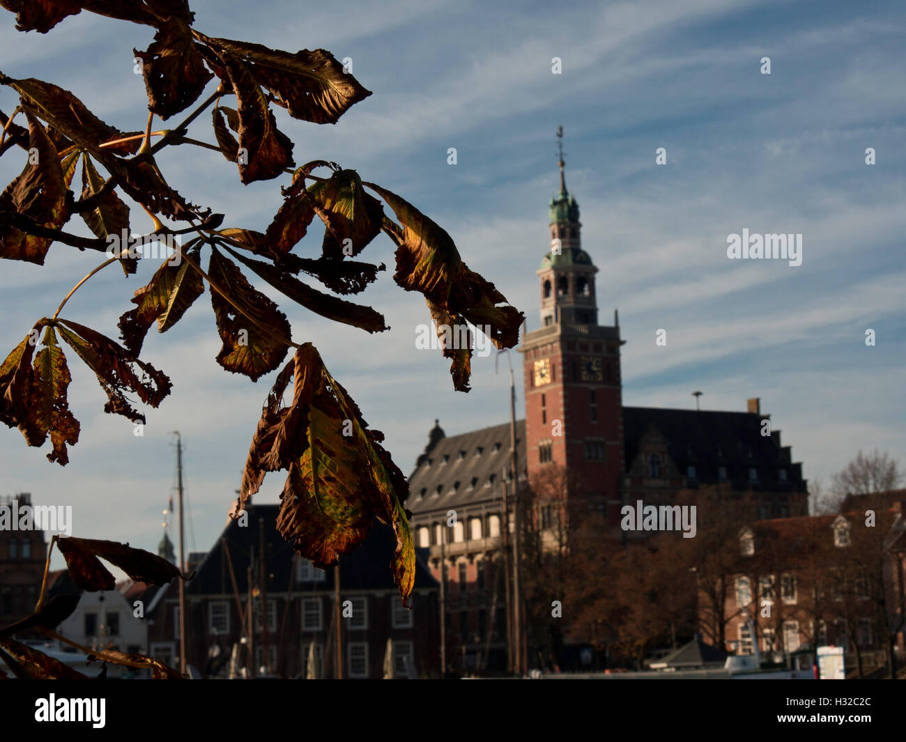 the city of leer in frisia Stock Photo - Alamy