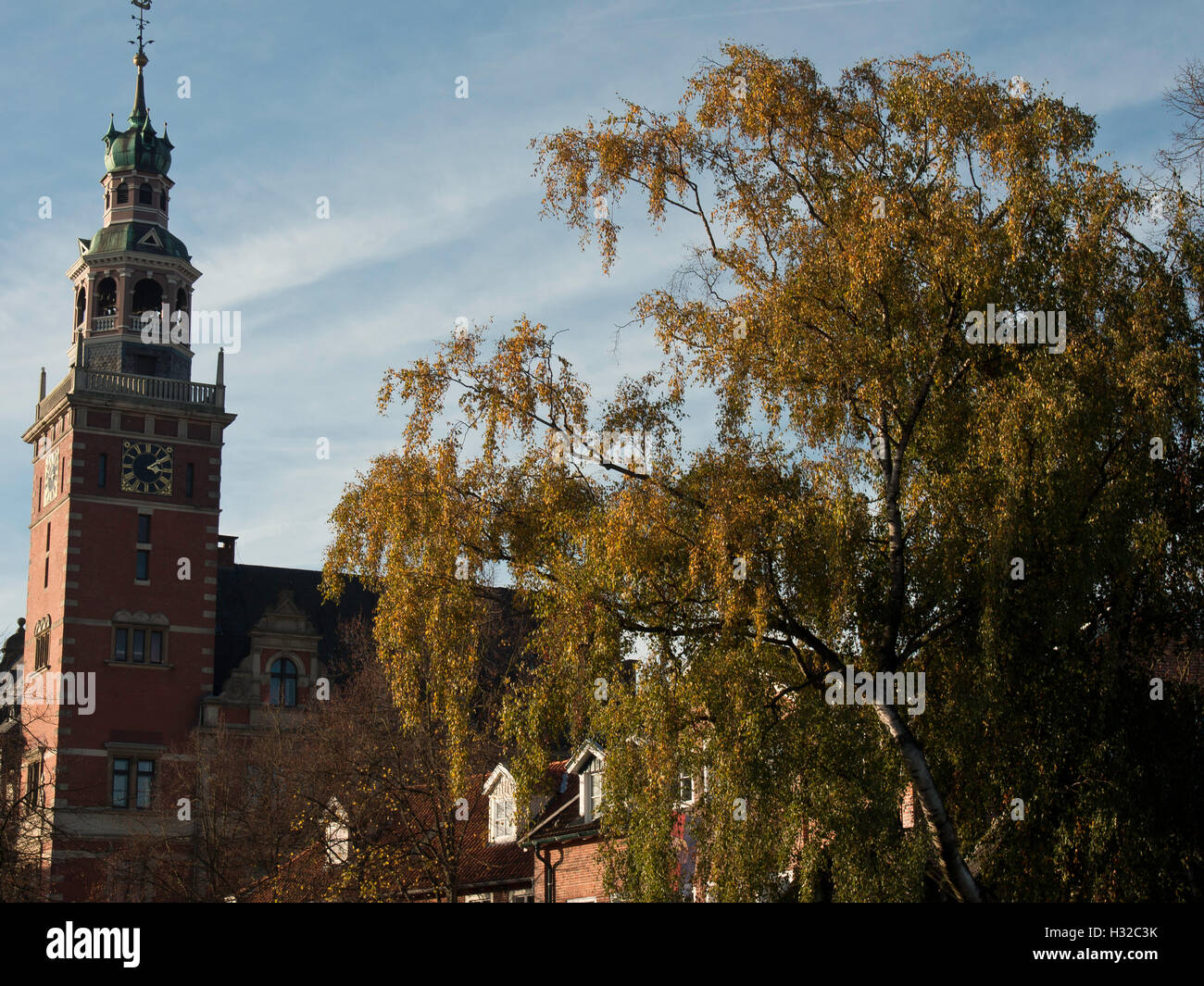 the city of leer in frisia Stock Photo - Alamy