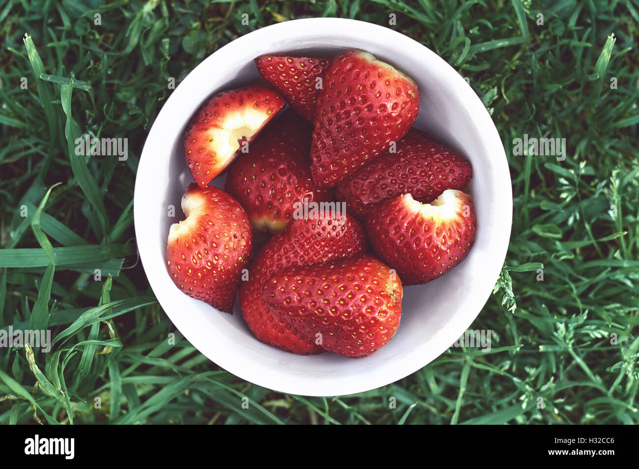Strawberries in a cup Stock Photo - Alamy
