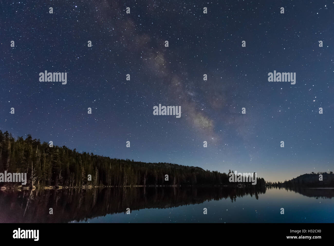 Milky Way viewed from Lake of the Woods in the Desolation Wilderness ...