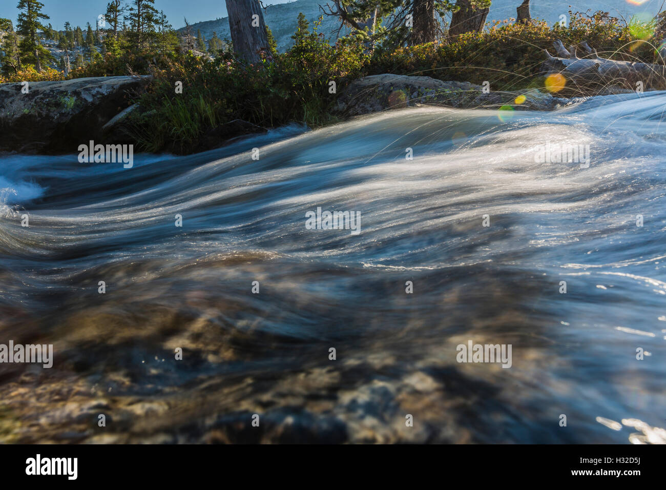 Pyramid Creek just below Ropi Lake in the Desolation Wilderness ...