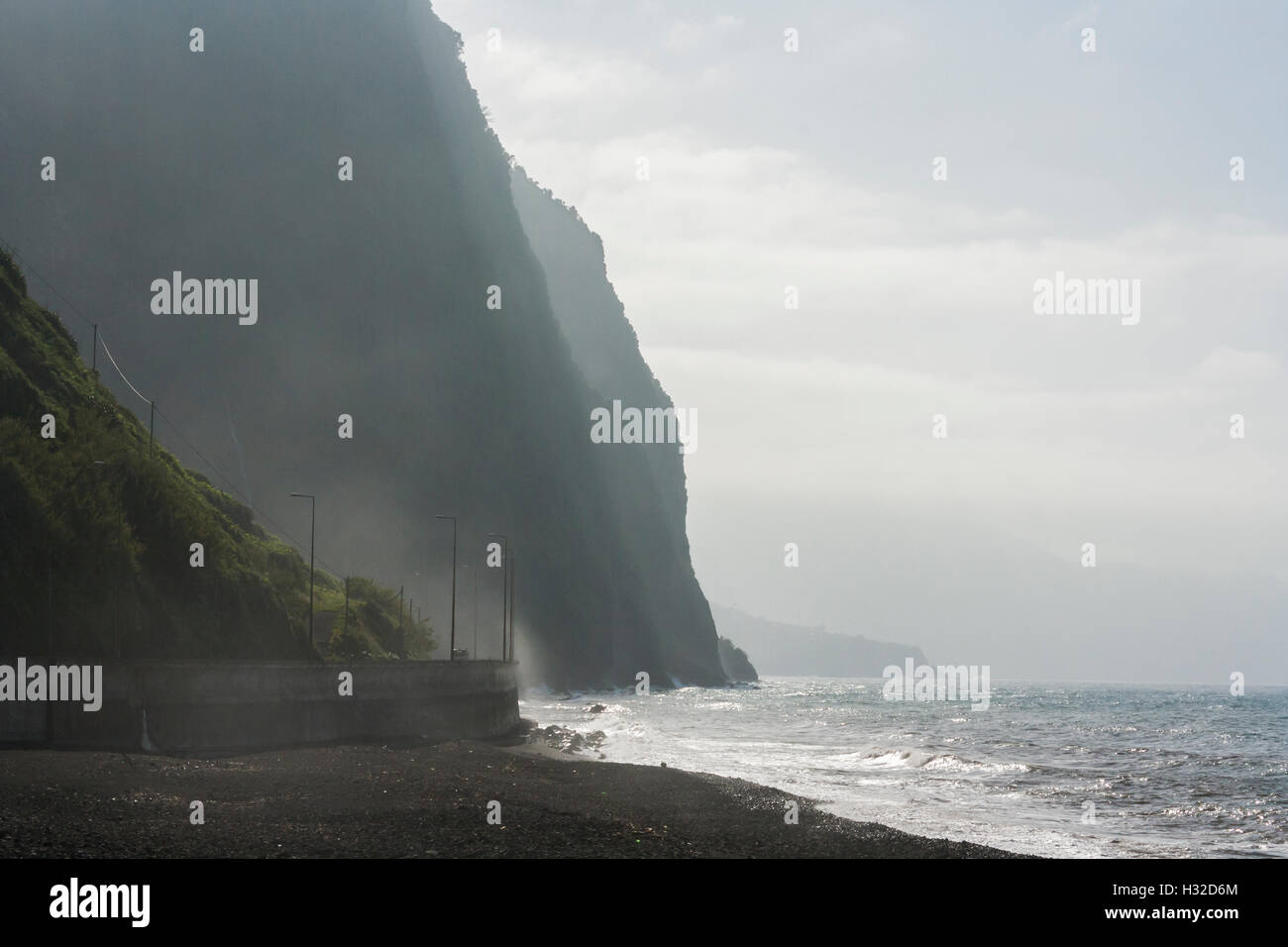 Beach - Madeira Island Stock Photo - Alamy