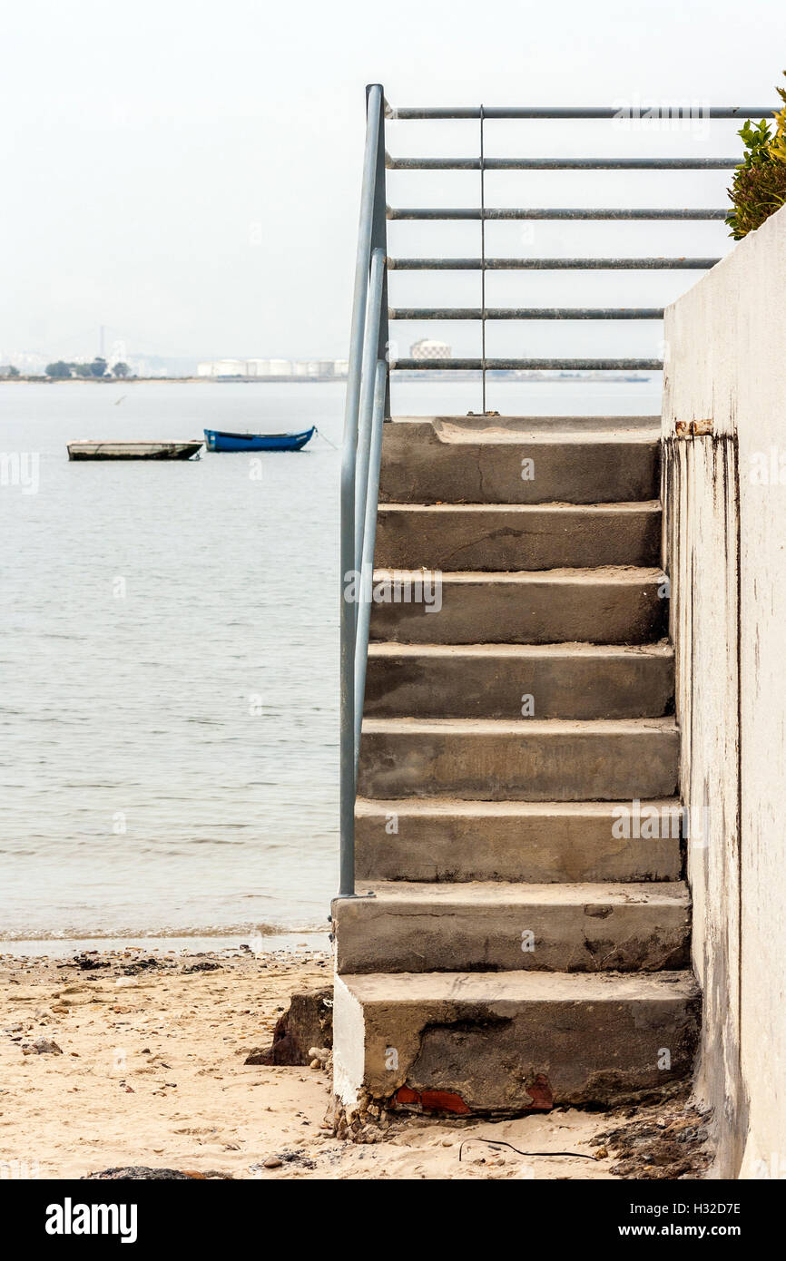 Stairs on the Beach Stock Photo - Alamy