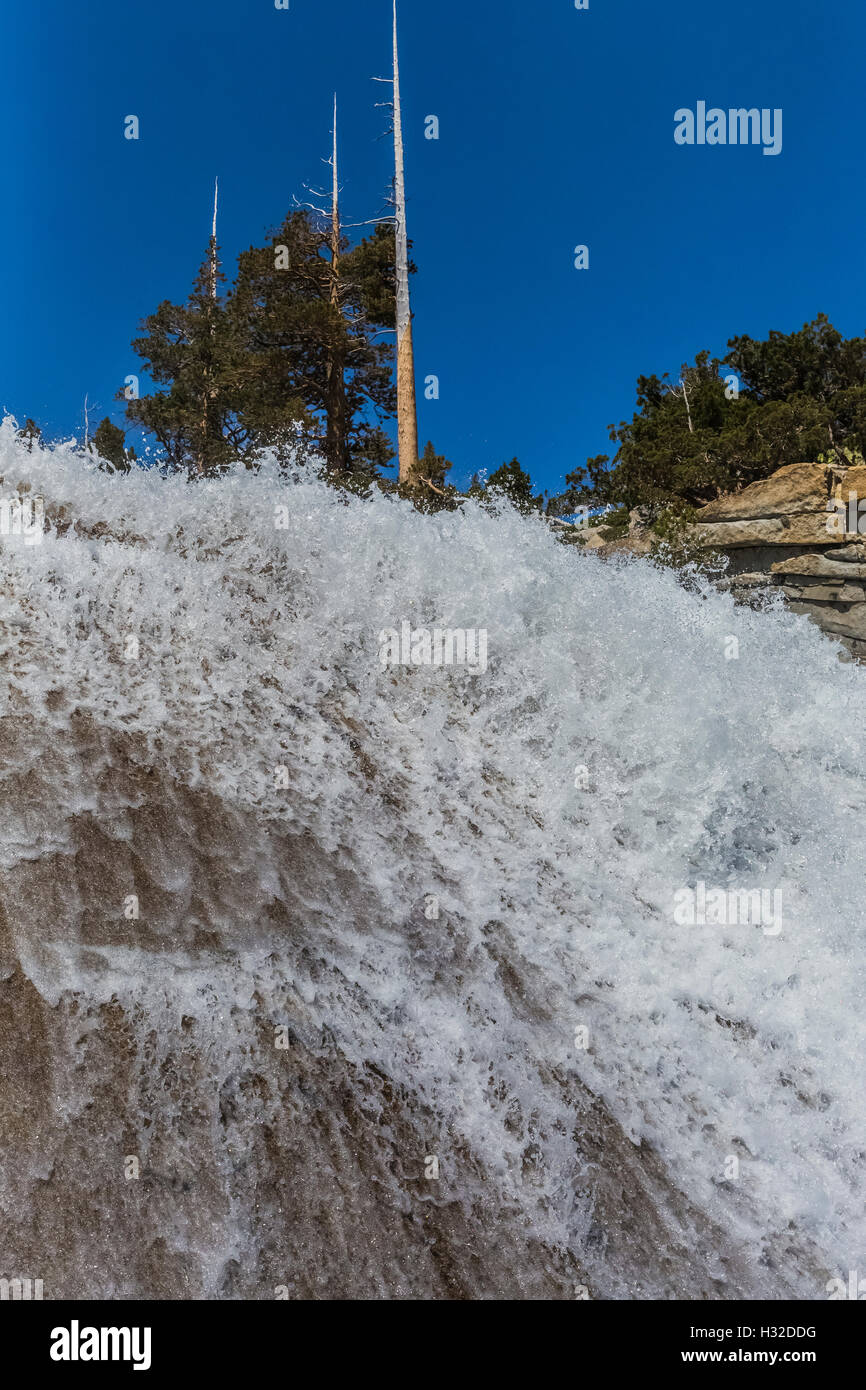 Horsetail Falls along Pyramid Creek in the Desolation Wilderness ...