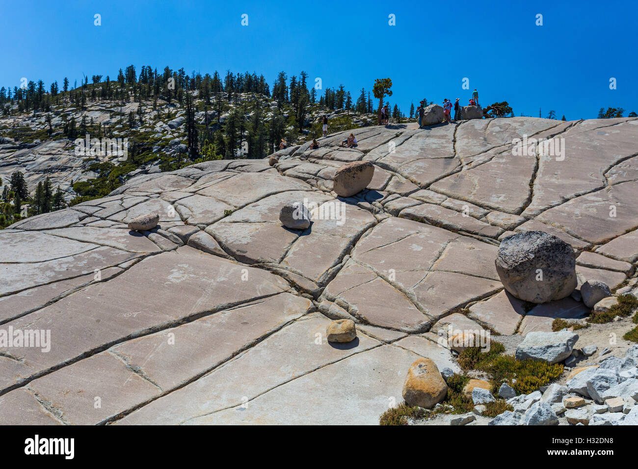 Glacial Erratic Boulders Olmsted Point Yosemite National Olmsted Point