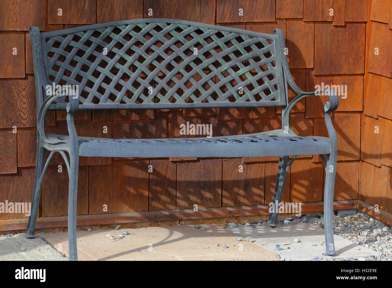 Metallic bench hi-res stock photography and images - Alamy