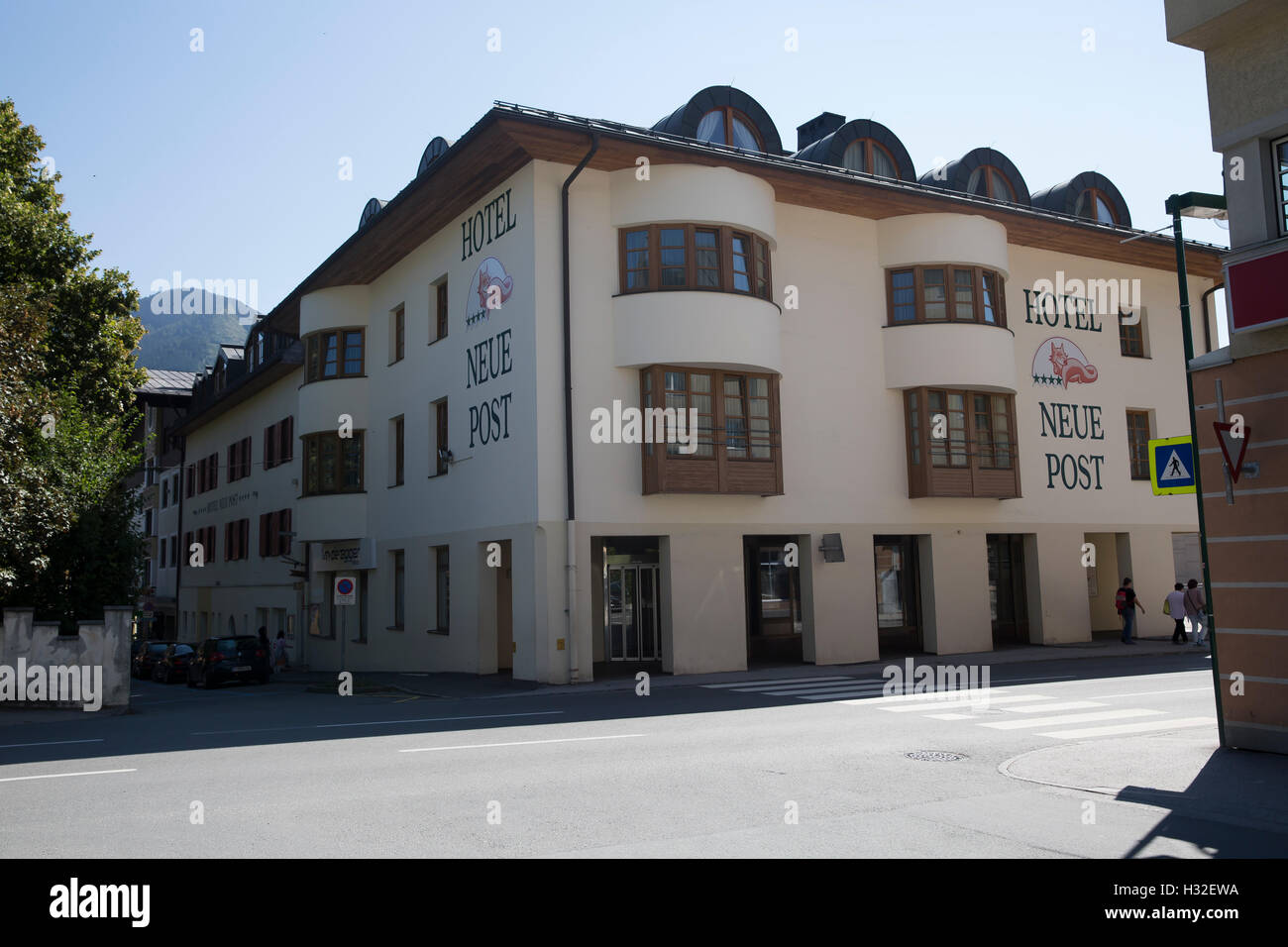 Hotel Neue Post in Zell am See Austria Stock Photo - Alamy