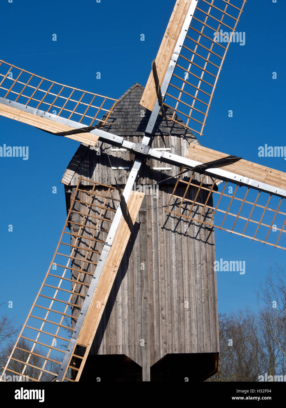 windmill in germany Stock Photo - Alamy