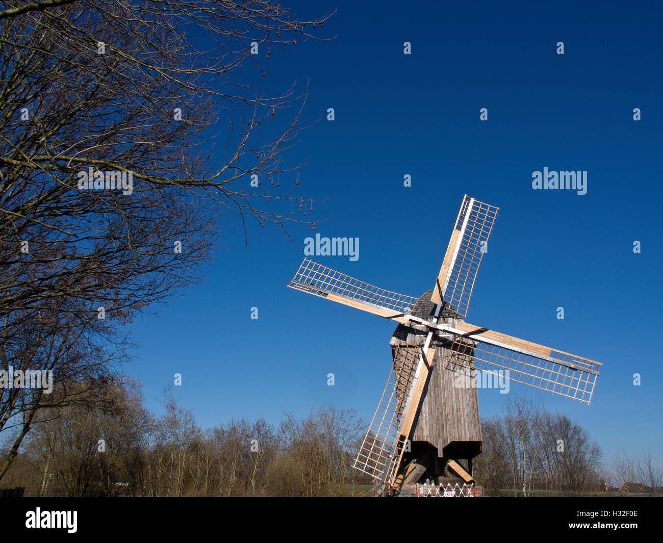 windmill in germany Stock Photo - Alamy