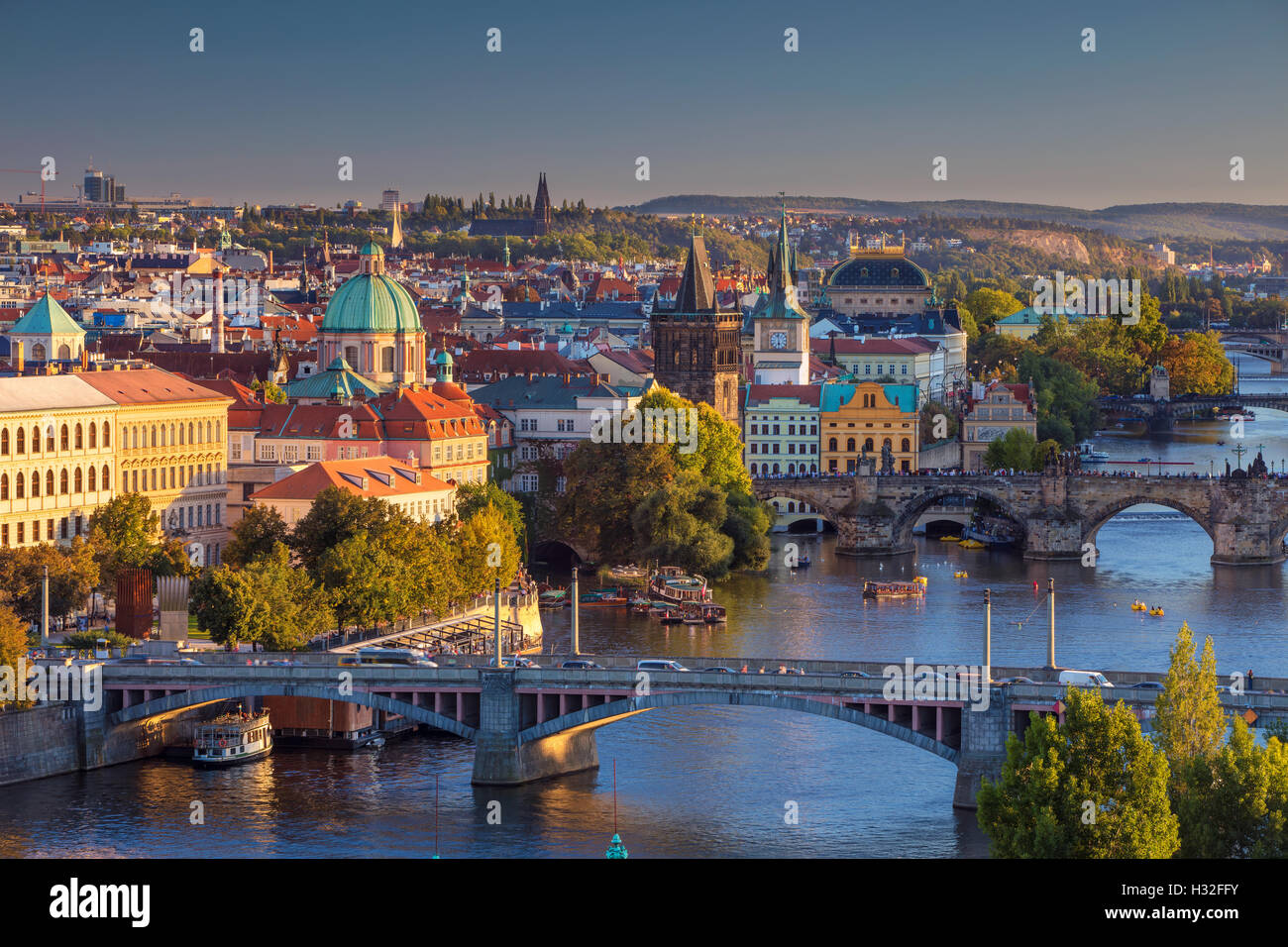 Prague sunset hi-res stock photography and images - Alamy