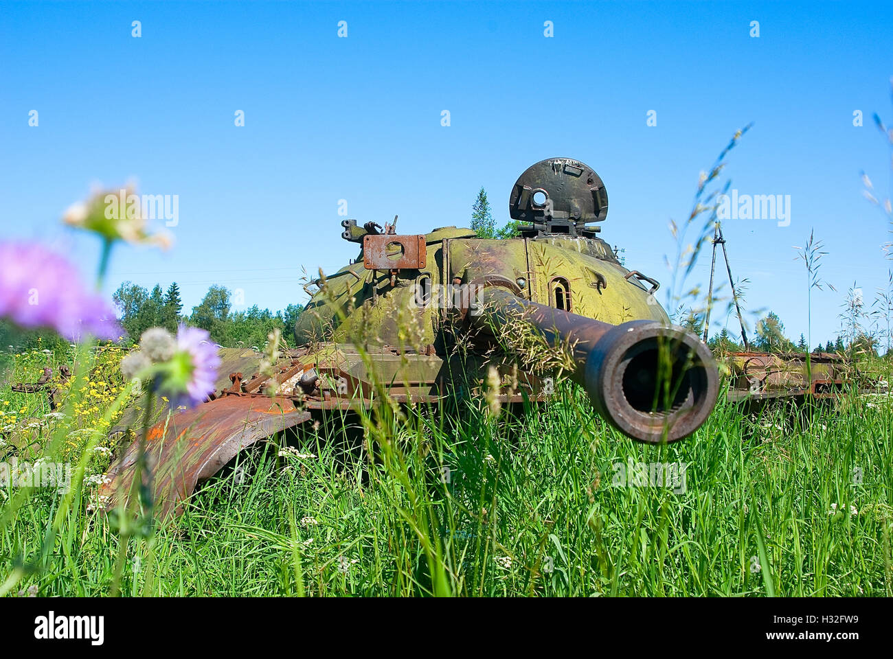 A series: the tank – a target on military range Stock Photo - Alamy
