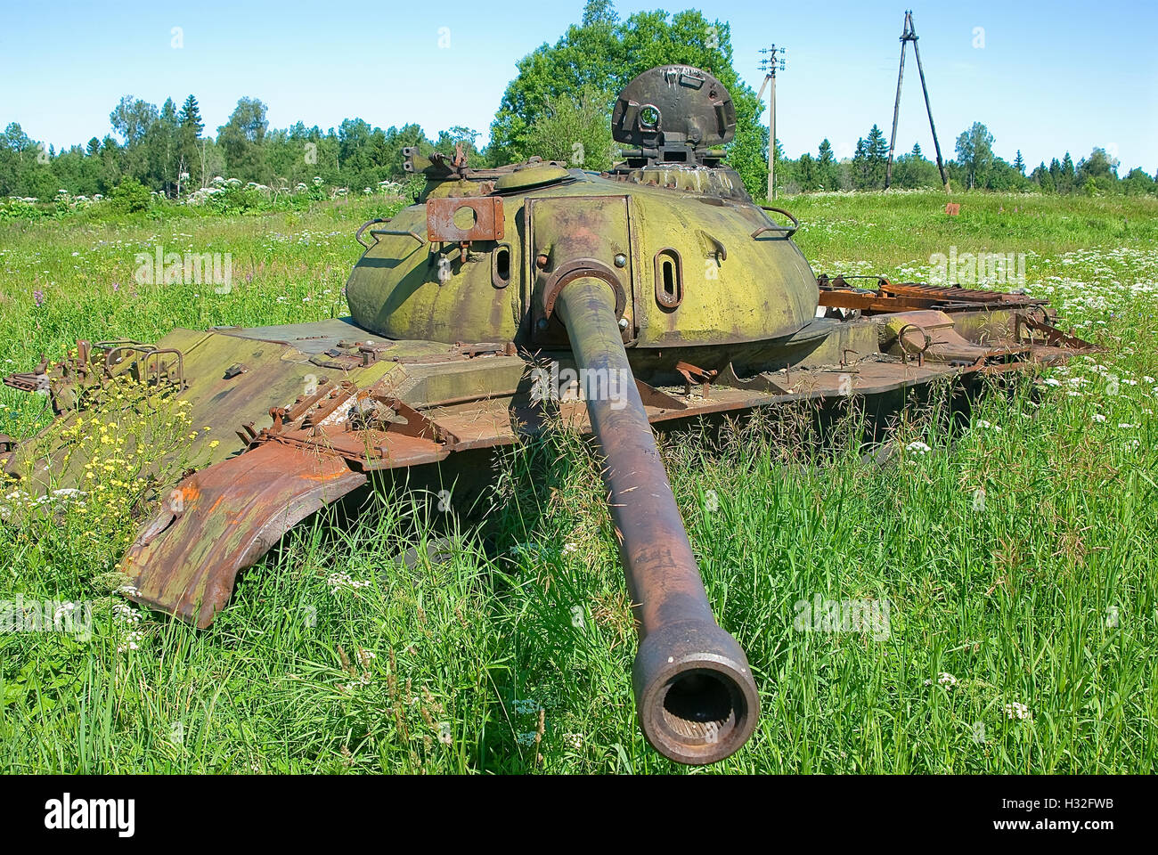 A series: the tank – a target on military range Stock Photo - Alamy