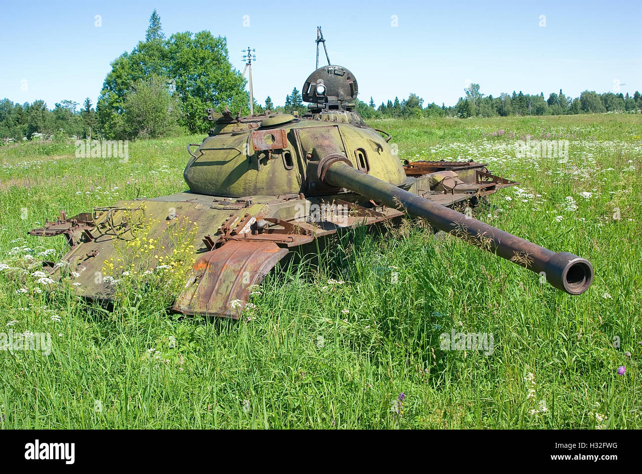 A series: the tank – a target on military range Stock Photo - Alamy